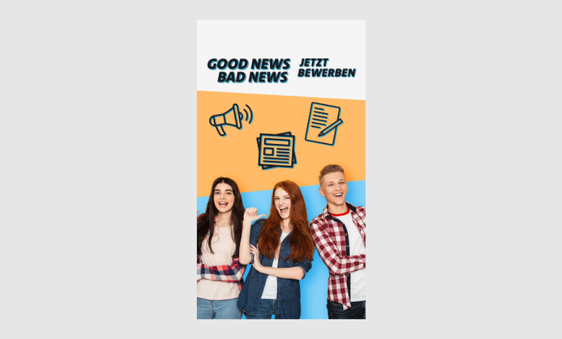 young reporter - Good News. Bad News. Deine Story.