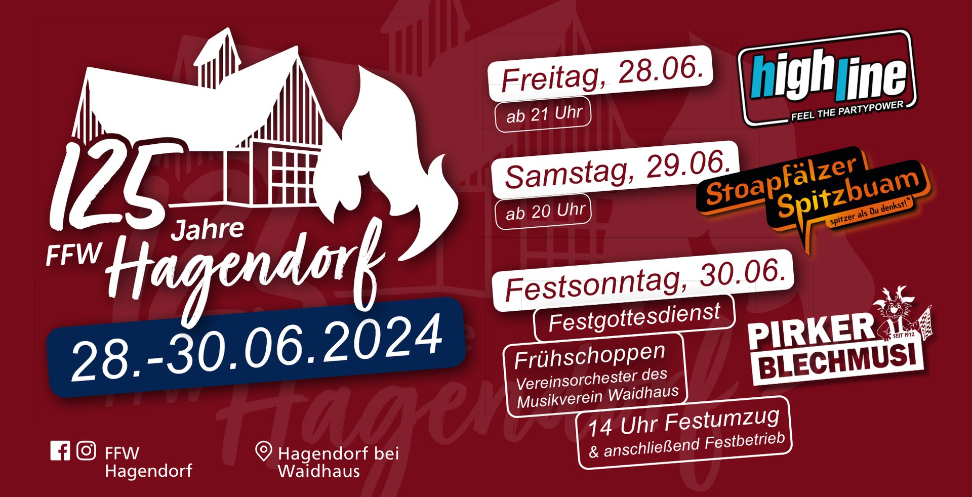 125 Jahre Freiwillige Feuerwehr Hagendorf