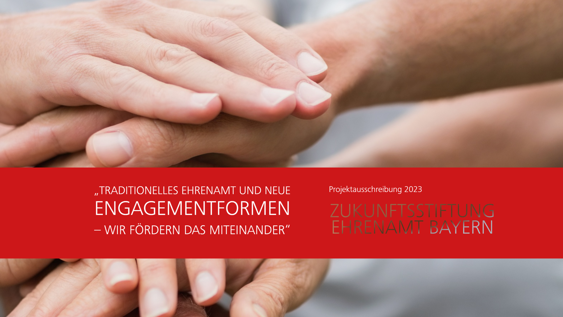 Zukunftsstiftung Ehrenamt Bayern: Ausschreibung 2023